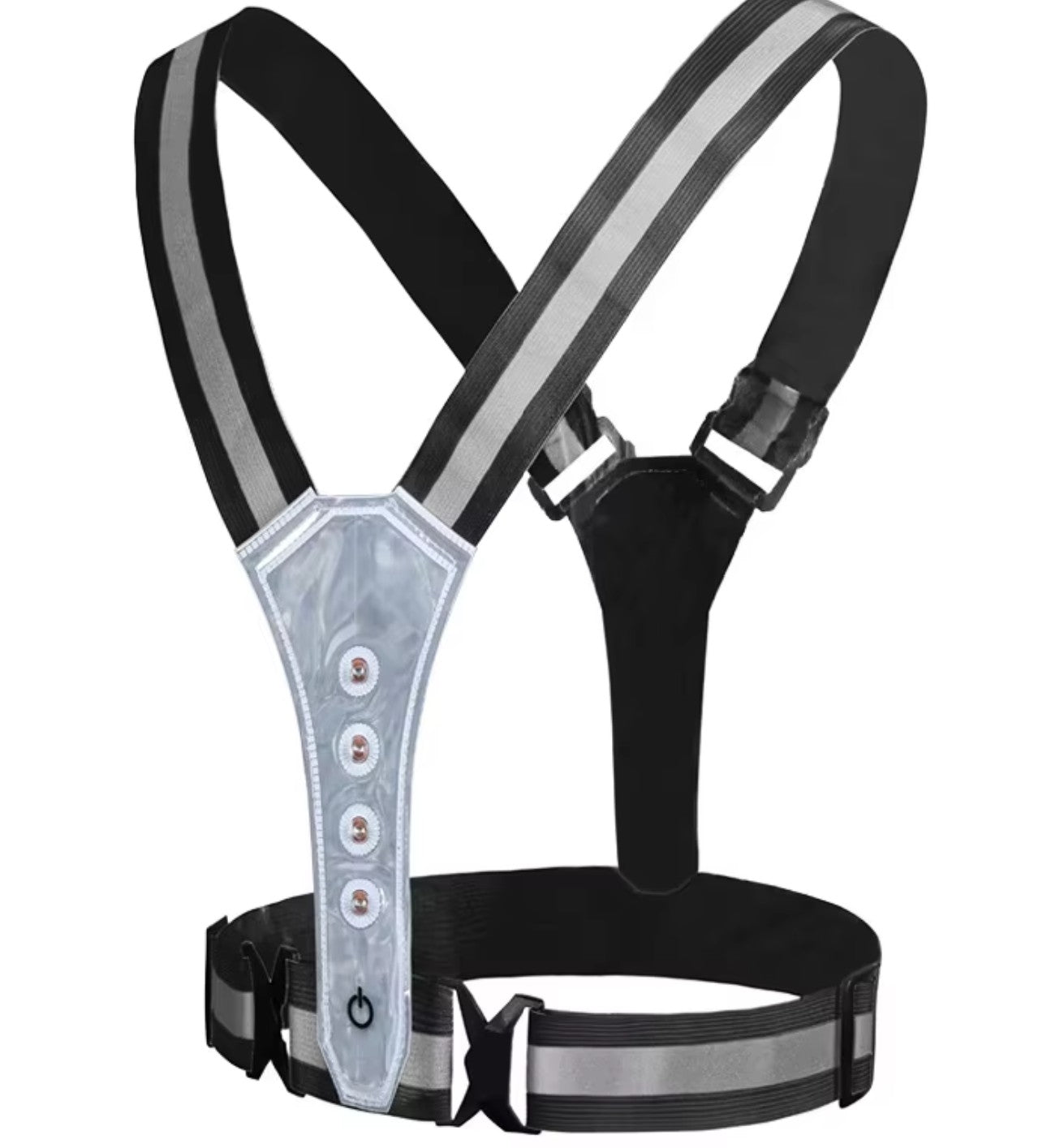 High Viz LED Reflective Safety Vest -White – ShopHoodToCoast